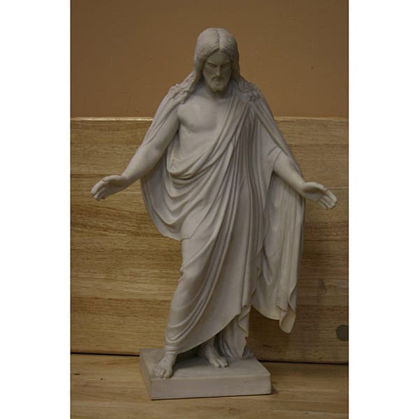 White Bonded Marble Statue of The Resurrected Christ - Bed Bath ...