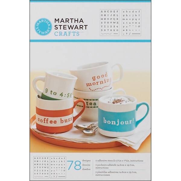 Martha Stewart Typewriter Adhesive Stencils (Pack of 2) - Bed Bath ...