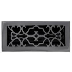 Brass Elegans Victorian 4" x 10" Dark Bronze Brass Floor Register - Bed ...