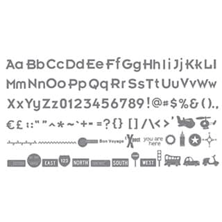 Basic Grey Sizzix-eclips Wander Shapes/ Alphabet Cartridge - Bed Bath ...