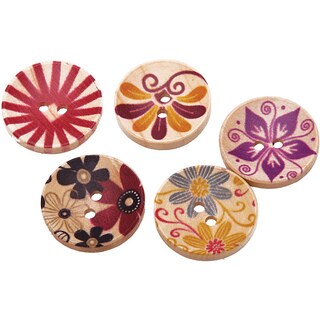 Hand-painted Wooden Buttons (Case of 100) - Bed Bath & Beyond - 6549060