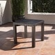 RST Brands Espresso Rattan Patio Side Table - - 6549463