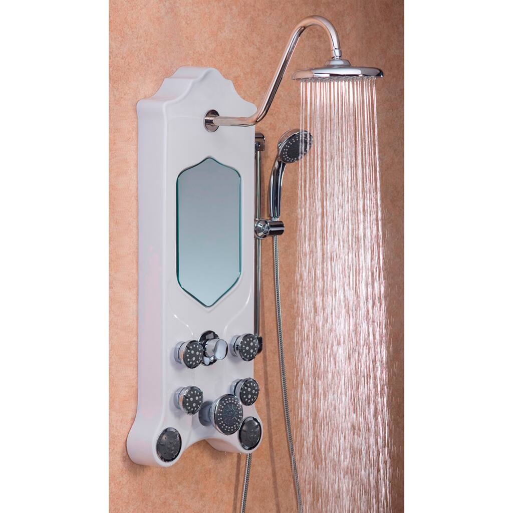 Jet-Pro Imperial Stainless-Steel Shower Spa With Eight Jets and Two ...
