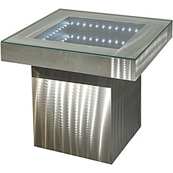 Jon Gilmore Aluminum Square Infinity End Table - Bed Bath & Beyond ...