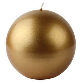 Metallic 4-inch Ball Candles (Case of 12) - Bed Bath & Beyond - 6587567
