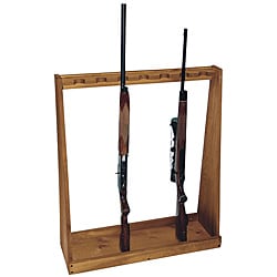 Evans Sports, Inc. Standing Brown Wooden Rifle Rack with Wide Base ...