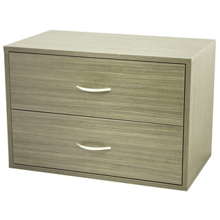 Organized Living freedomRail OBox Driftwood Live 2-drawer Unit - Bed ...