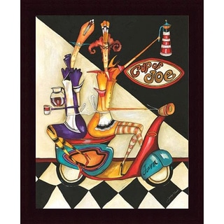 Jennifer Garant 'Cup of Joe' Framed Print Art - Black - Bed Bath ...