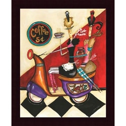 Jennifer Garant 'Coffee 5 Cents' Framed Print Art - Black - Bed Bath ...