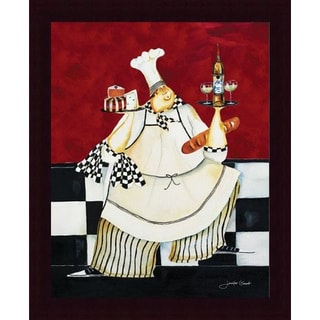 Jennifer Garant 'Crimson Chef II' Framed Print Art - Black - Bed Bath ...