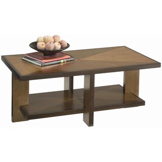 Geo Walnut Cocktail Table - Bed Bath & Beyond - 6620924