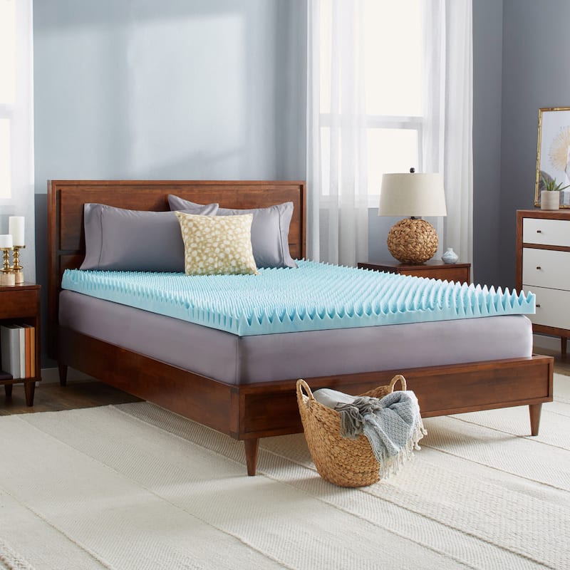 Slumber Solutions Highloft Supreme 3-inch Memory Foam Mattress Topper ...