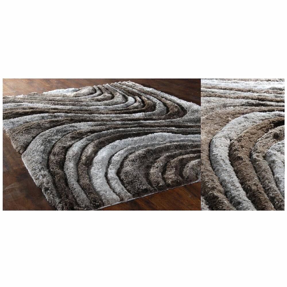 Artist's Loom Hand-woven Shag Rug - 5' x 7'6 - Overstock - 6632342