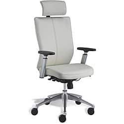 Jesper Office Modern White Leather Office Chair - Bed Bath & Beyond ...