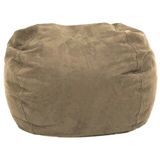 BeanSack Ultra Tan Microfiber Suede Bean Bag Chair - Bed Bath & Beyond ...