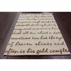 Nuloom Handmade Poem Faux Silk Wool Rug (8' x 10') - Bed Bath & Beyond ...