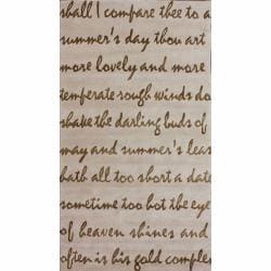 Nuloom Handmade Poem Faux Silk Wool Rug (8' x 10') - Bed Bath & Beyond ...