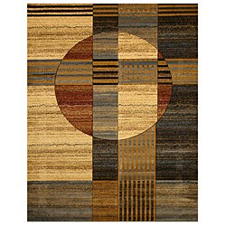 Hand-carved Navy Blue Geometric Rug (5'3 x 7'3) - Bed Bath & Beyond ...