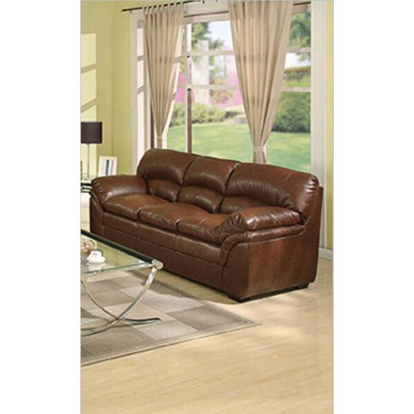 Joyce Bonded Leather Sofa - Bed Bath & Beyond - 6677869