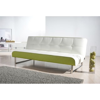 Seattle White and Green Futon Sofa Bed - Bed Bath & Beyond - 6680010