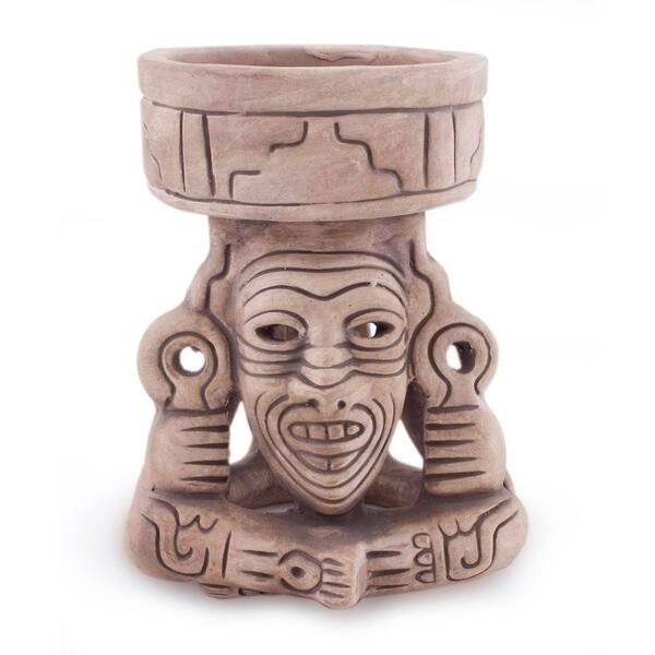 Handmade Ceramic 'Aztec Fire God' Sculpture (Mexico) - Bed Bath ...
