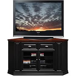 Black/Cherry 62-inch Corner TV Stand & Media Console - Bed Bath ...