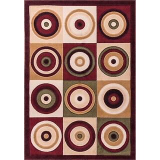 Well Woven Squares Circles Multi Area Rug - 6'7" x 9'3" - Bed Bath ...