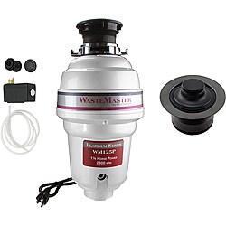 WasteMaster WM125P-1-62 1/4 HP Garbage Disposal with Air Switch/ Flange ...