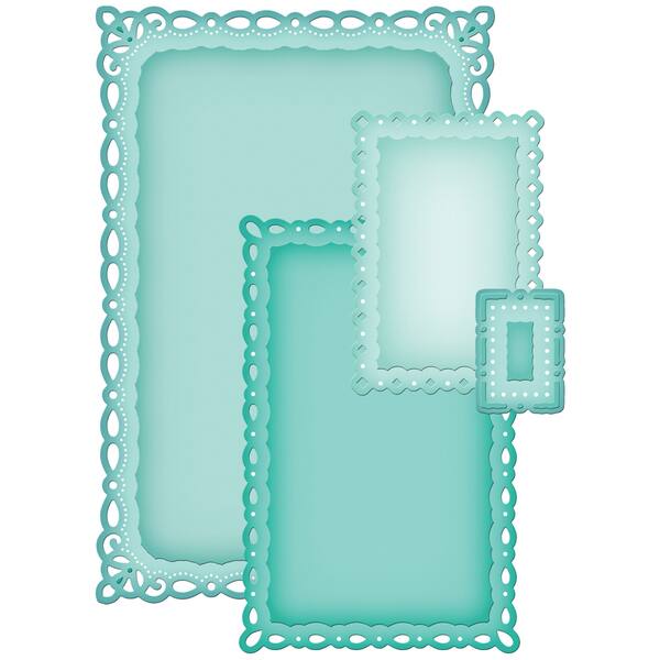 Spellbinders Nestabilities Dies-Romantic Rectangles - Bed Bath & Beyond ...