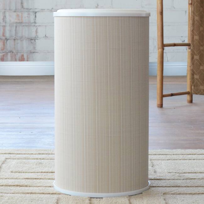 Raine Round White/ Ivory Hamper 1530 - Overstock - 6730999