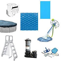 Quest 15-foot All-in-1 Above Ground Swimming Pool Kit - Bed Bath ...