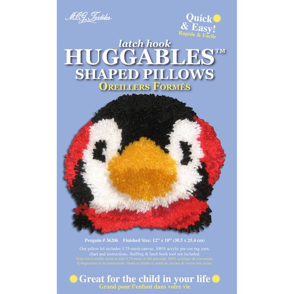 Huggables Penguin Pillow Latch Hook Kit - Bed Bath & Beyond - 6754695