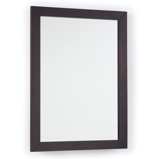 WYNDENHALL New Haven 22 inch x 30 inch Bath Vanity Décor Mirror in Dark ...