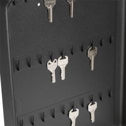 60-position Black Steel Key Cabinet Safe with Combination Lock - Bed ...
