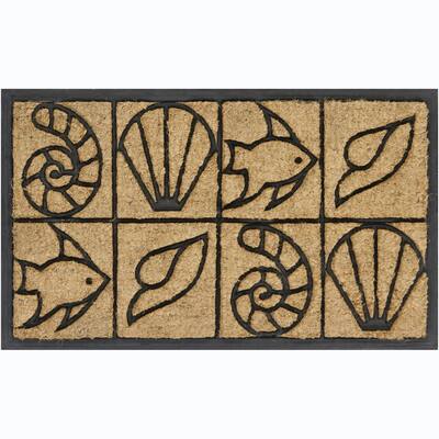 Artist's Loom Coir/Rubber Door Mats (1'6" x 2'6") (Set of 2 ...