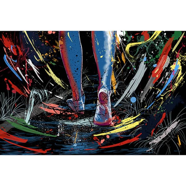 Maxwell Dickson 'The Path' Graffiti Canvas Art Print - Bed Bath ...