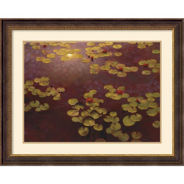 Greg Singley 'Lilies and Light' 41 x 33-inch Framed Art Print - Bed ...