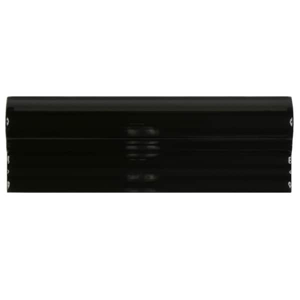 Merola Tile 2x5 15/16-in Travessa Black Ceramic Moldura Trim Tile (Pack ...