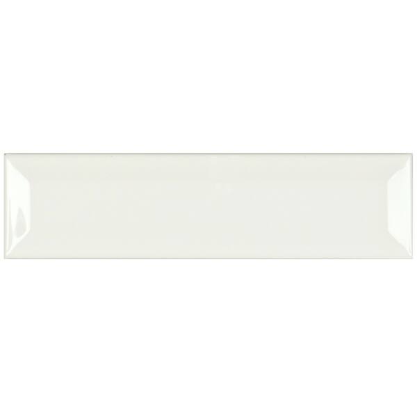Merola Tile 2 x 8-inch Travessa Biselada Blanco Ceramic Wall Tile (Case ...