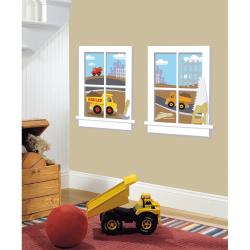 RoomMates Construction Junction Peel and Stick Window Decals - Bed Bath ...