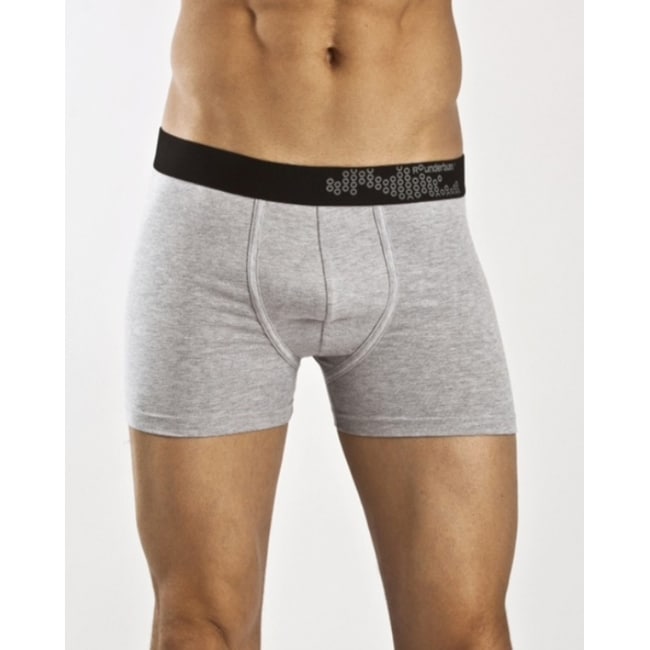 Rounderbum Men's Grey Padded Boxer Briefs - 14348453 - Overstock.com ...