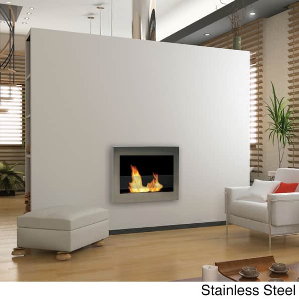 SoHo Wall Mount Ethanol Fireplace Stainless Steel - Bed Bath & Beyond ...