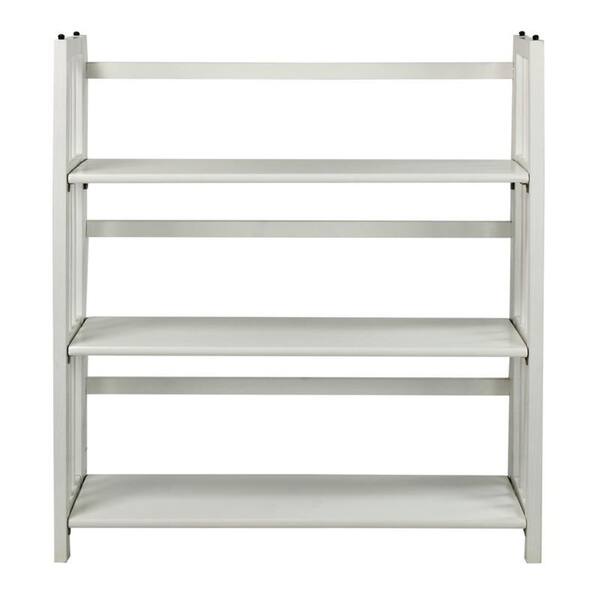3-Shelf Folding Stackable Bookcase 35" Wide - Bed Bath & Beyond - 6842737