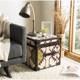 SAFAVIEH Treasures Ivory Kilim Square Storage Trunk - 0 - Bed Bath ...