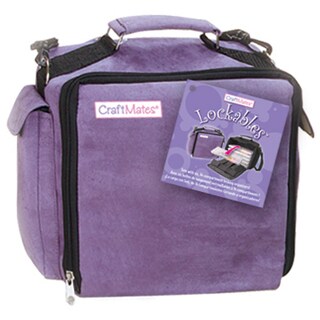 Craft Mates Lockables Organizer Case-Purple Ultrasuede - Bed Bath ...
