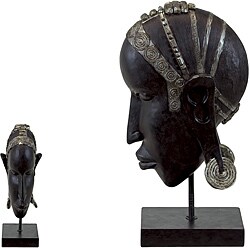 Large Resin Lady Head Sculpture - Bed Bath & Beyond - 6996353
