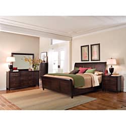 A.R.T. Furniture Intrigue Wood Sleigh King 4-piece Bedroom Set - Bed ...