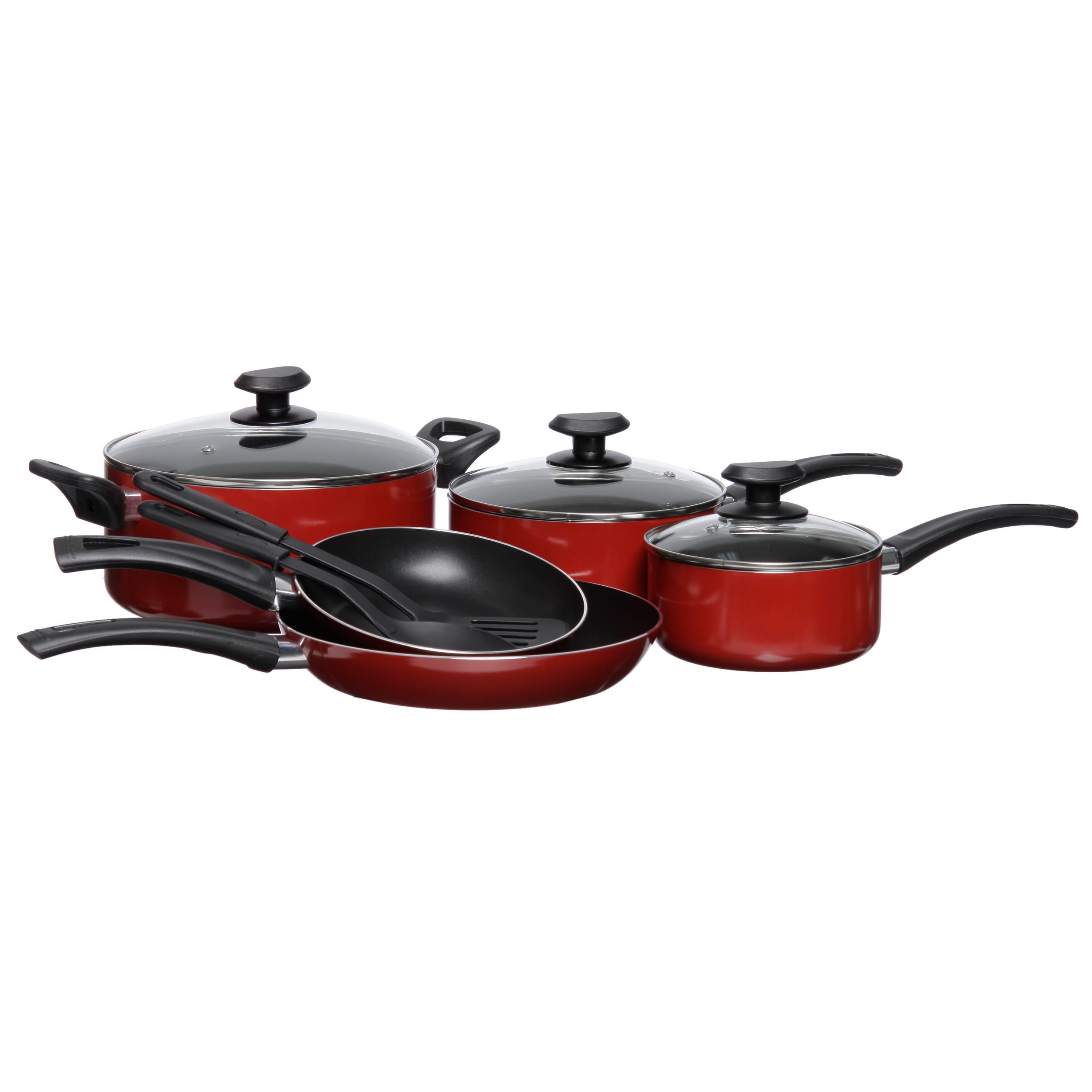 Gordon Ramsay Everyday by Royal Doulton Red Non-stick 10-piece Cookware ...