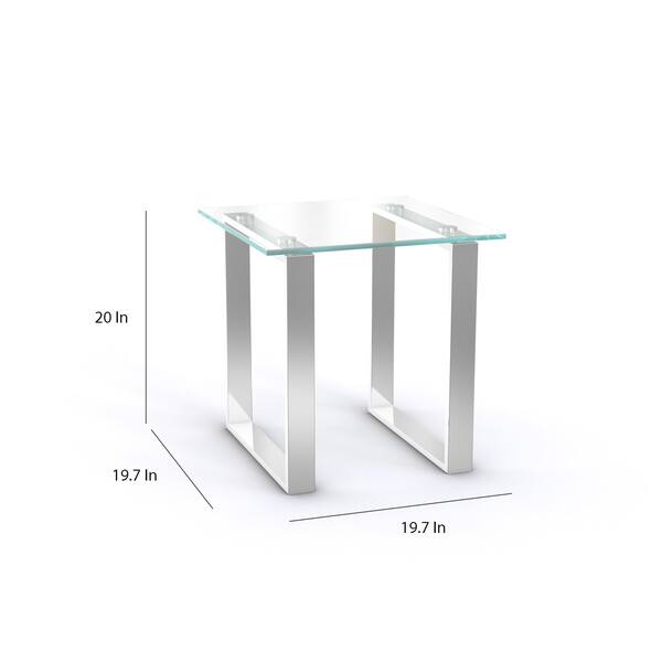 Porch & Den Arnold Glass and Chrome End Table - Bed Bath & Beyond ...