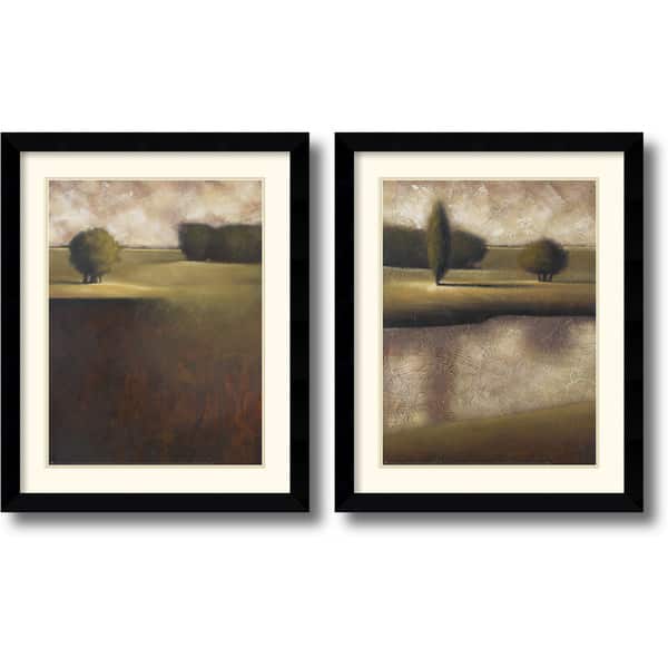 Vincent George 'Evergreen' Framed Art Print Set - Bed Bath & Beyond ...
